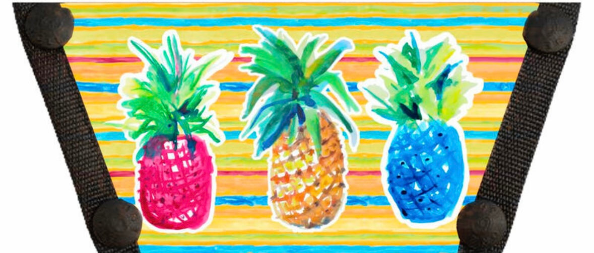 * Tres Pineapples Interchangeable Shoe Tops – ONE AND ONLY SOLE