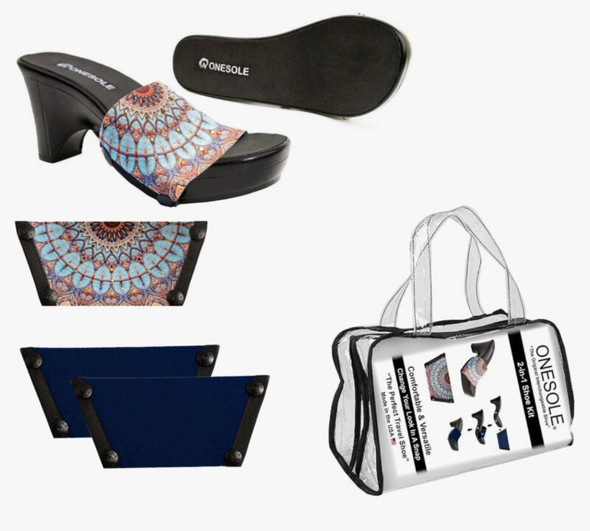 * Black Traveler Dream Catcher/Navy Interchangeable 3inch Shoe Set ...